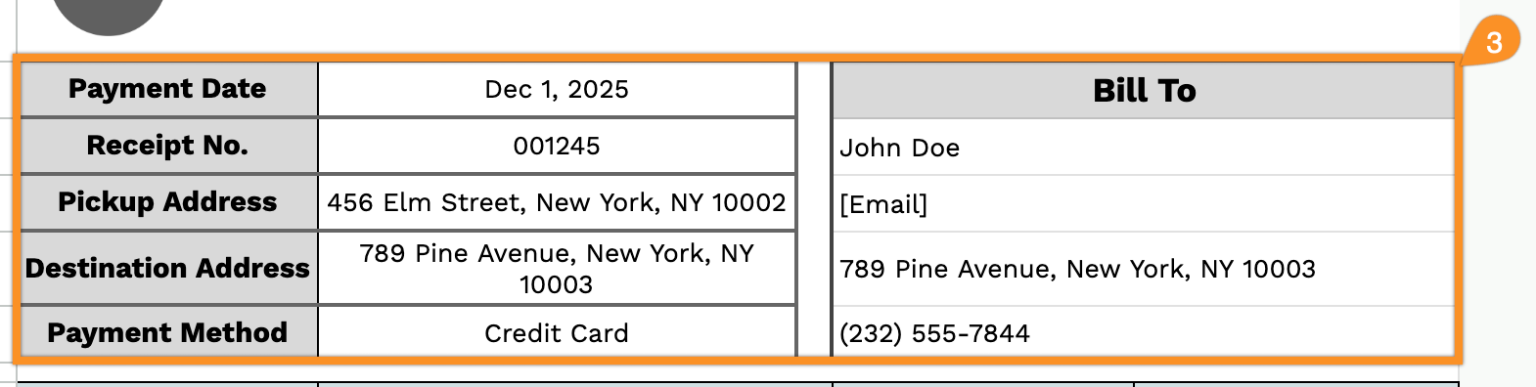 Free☝️ Cab Receipt Template (Google Sheets, Excel, Word, Google Docs ...