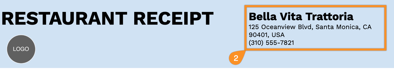 Free☝️ Restaurant Receipt Template (Google Sheets, Excel, Word, Google ...