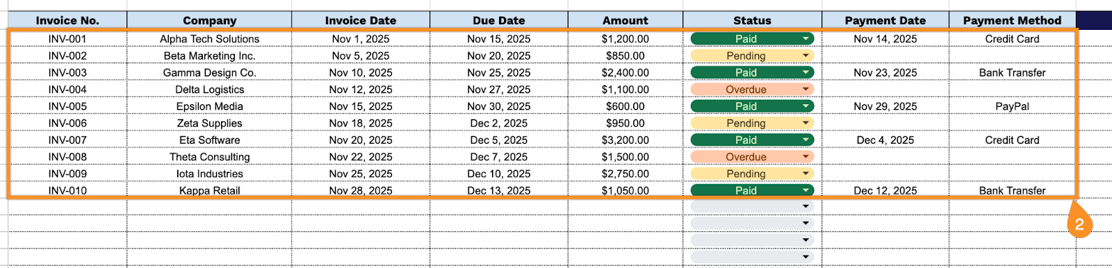 Free☝️ Invoice Tracker Template (Google Sheets, Excel, & PDF Downloads)