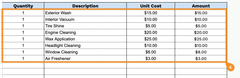 Free☝️ Car Wash Receipt Template (Google Sheets, Excel, Word, Google ...