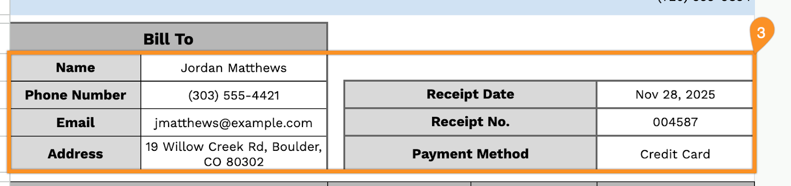 Free☝️ Customer Receipt Template (Google Sheets, Excel, Word, Google ...
