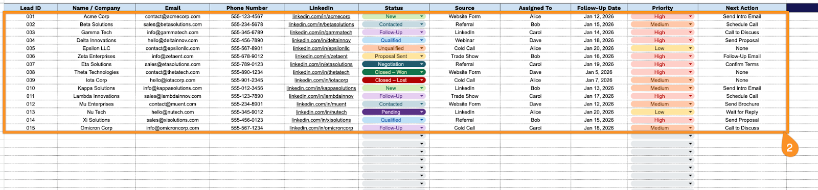 Free☝️ Lead Tracking Template (Google Sheets, Excel, & PDF Downloads)