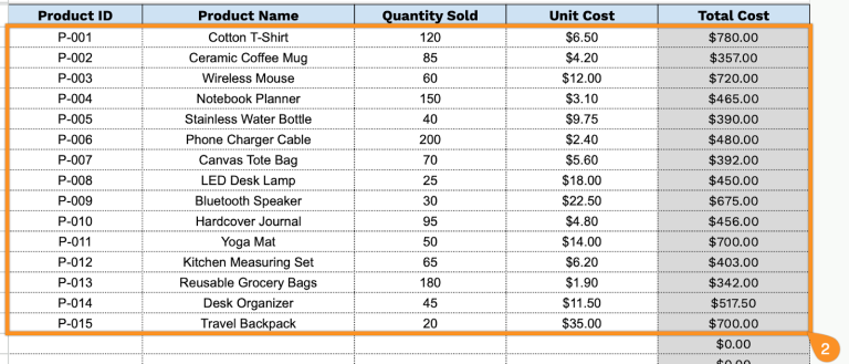 Free☝️ COGS Template (Google Sheets, Excel, & PDF Downloads)