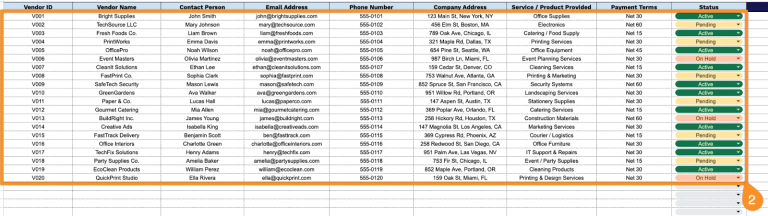 Free☝️ Vendor List Template (Google Sheets, Excel, & PDF Downloads)