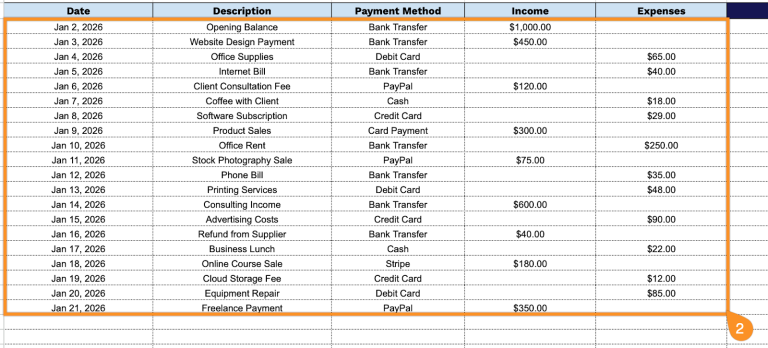 Free☝️ Bookkeeping Template (Google Sheets, Excel, & PDF Downloads)