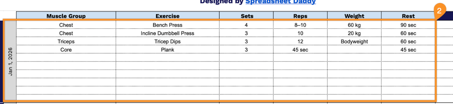 Free☝️ Fitness Tracker Template (Google Sheets, Excel, & PDF Downloads)