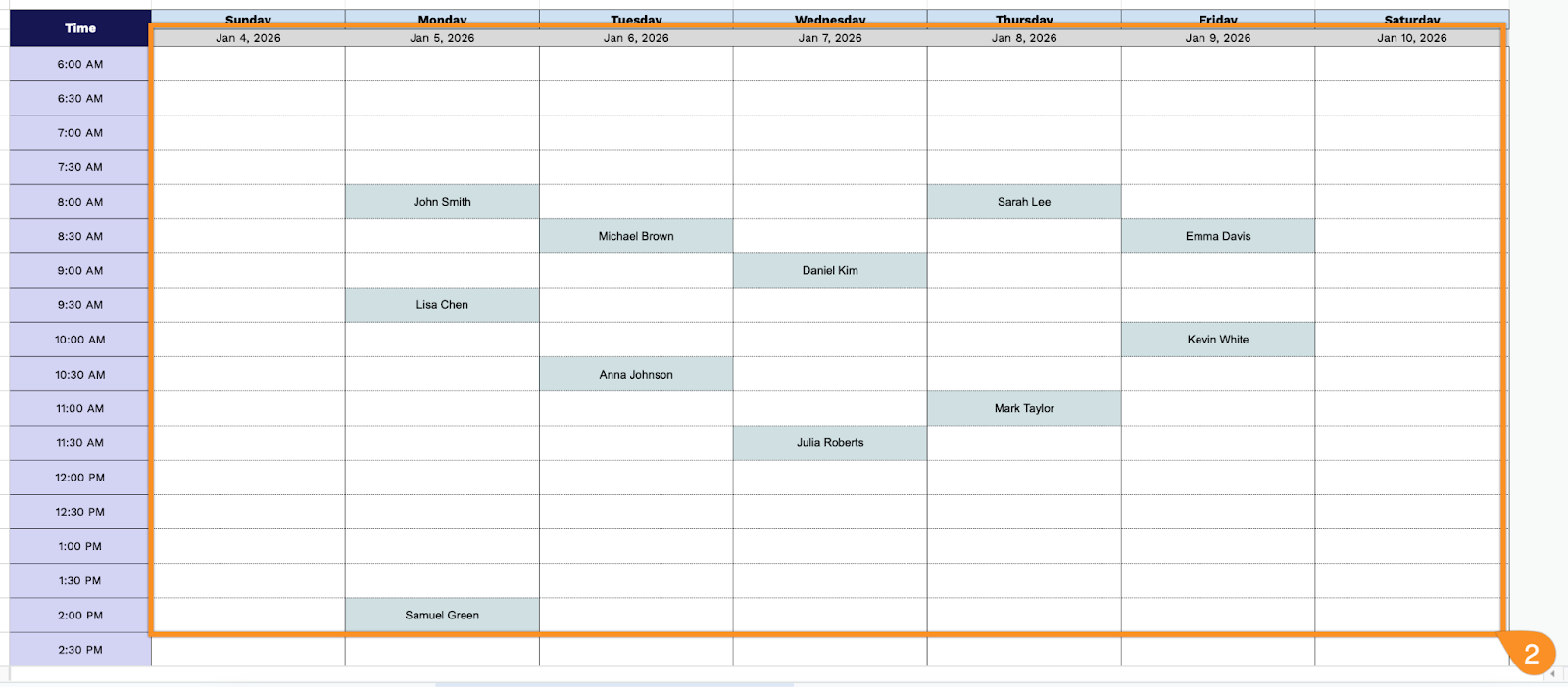 Free☝️ Appointment Template (Google Sheets, Excel, & PDF Downloads)