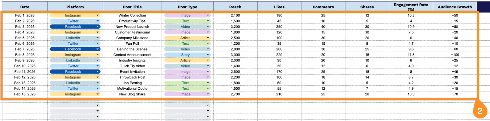 Free☝️ Social Media Analytics Template (Google Sheets, Excel, & PDF ...