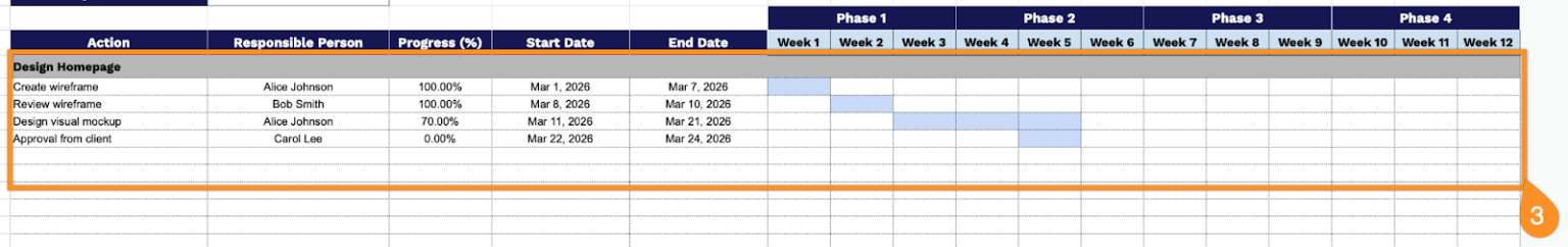 Free☝️ Project Timeline Template (Google Sheets, Excel, & PDF Downloads)