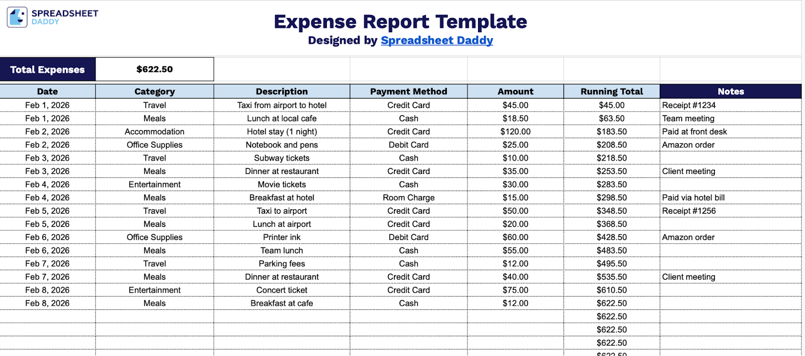 Free☝️ Expense Report Template (Google Sheets, Excel, & PDF Downloads)